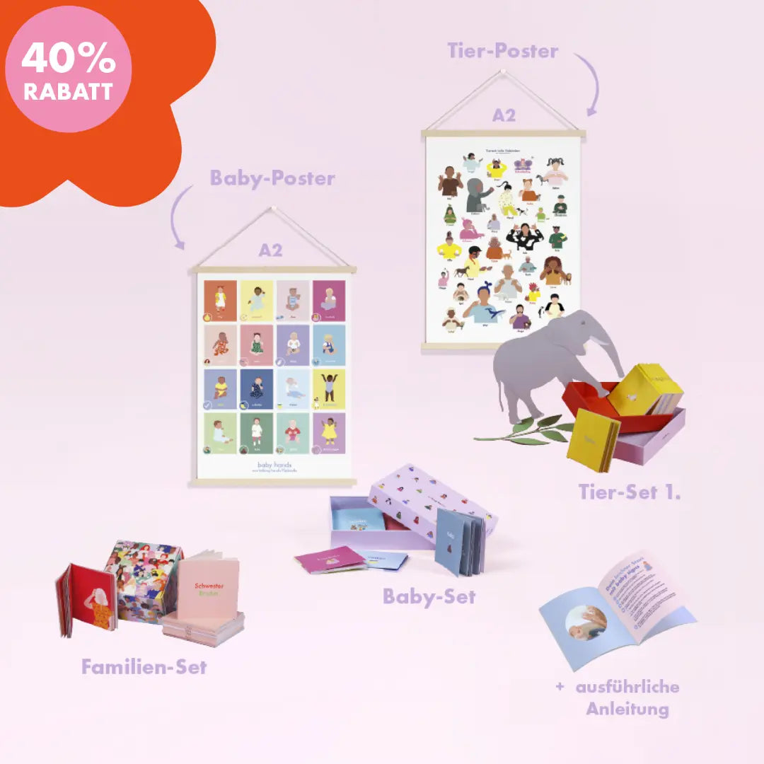 Das große Babygebärden-Bundle – talking hands flipbooks